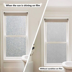 Crystal Pattern Window Film Privacy Film Frosted Glass Self-adhesive ...