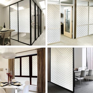 Matte Window Film Stained Glass Decorative Uv Vinyl Sticker Frosted ...