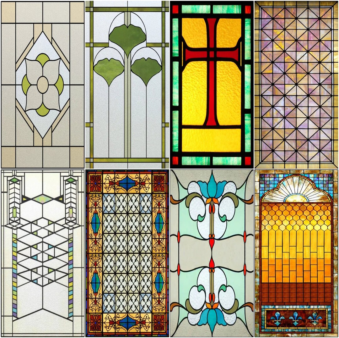 Window Privacy Film 3D Pattern - Static Cling No Glue Anti UV ...