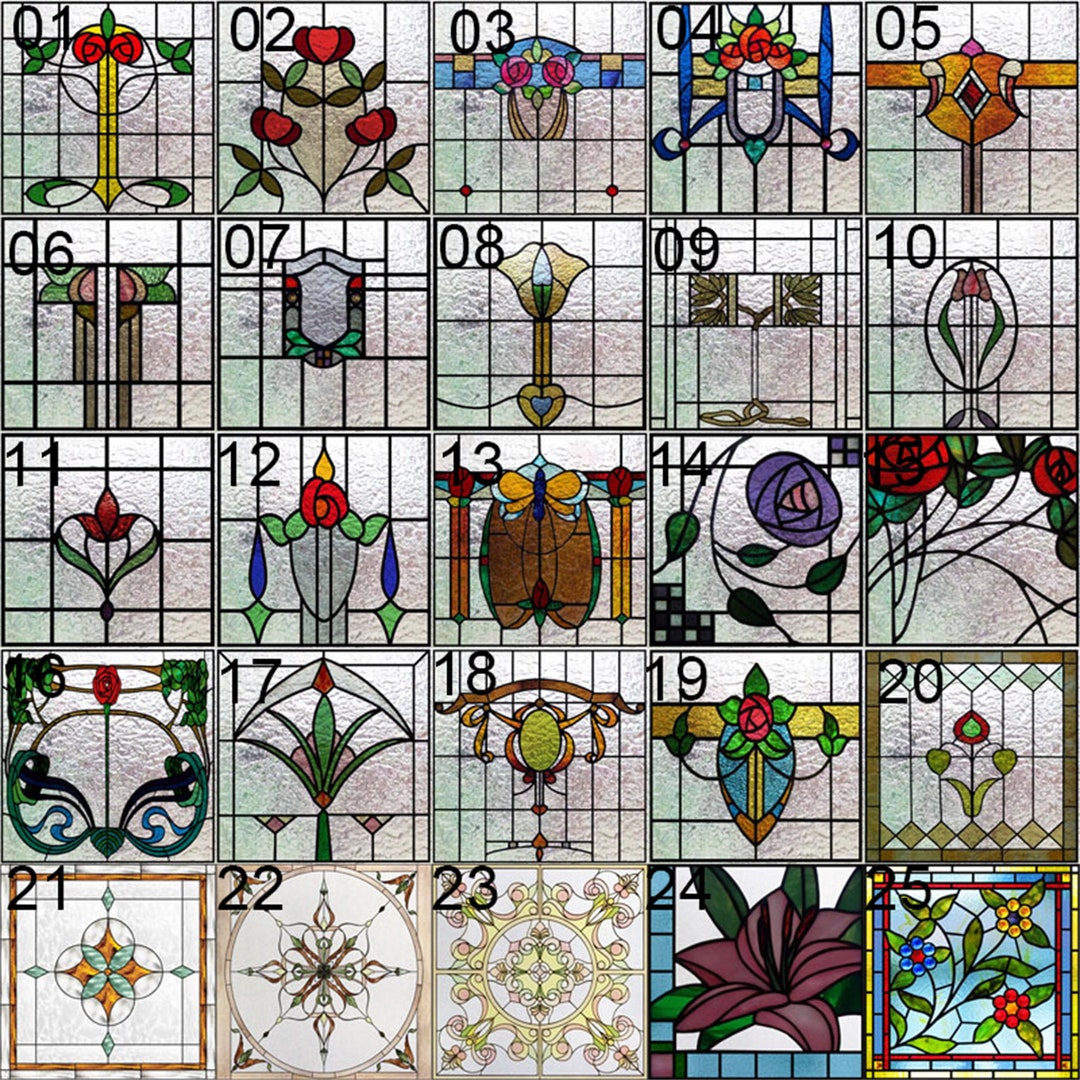 Customsize 3D Matte Window Film Stained Glass Decorative Uv Window ...