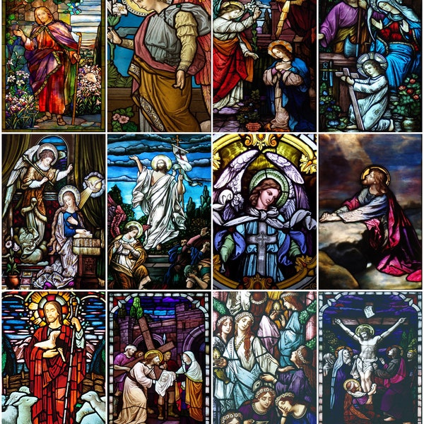 Stained Glass Window Clings - Etsy