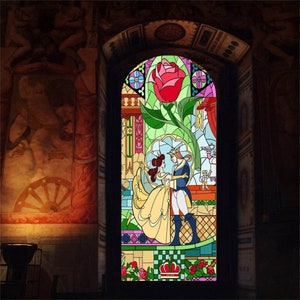 Customsize Stained Glass Window Film Frosted Glass Sticker Forest ...