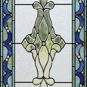 Decorative UV Window Film - Custom Size, Stained Glass Design, Privacy ...