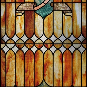 Custom-sized Classic Art Window Film: Stained Glass Stickers With ...
