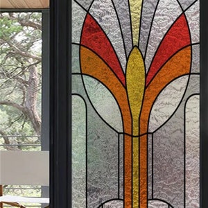 Custom Size - Window Privacy Film Static Clings, Rainbow Window Film ...