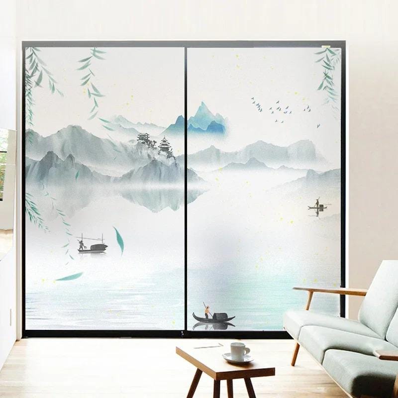 Mountain Scene Window Film - Etsy