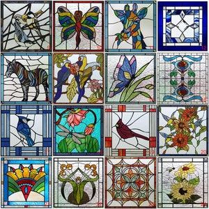 Decorative 3D Rose Window Film - Frosted Non-adhesive Cling for Home ...