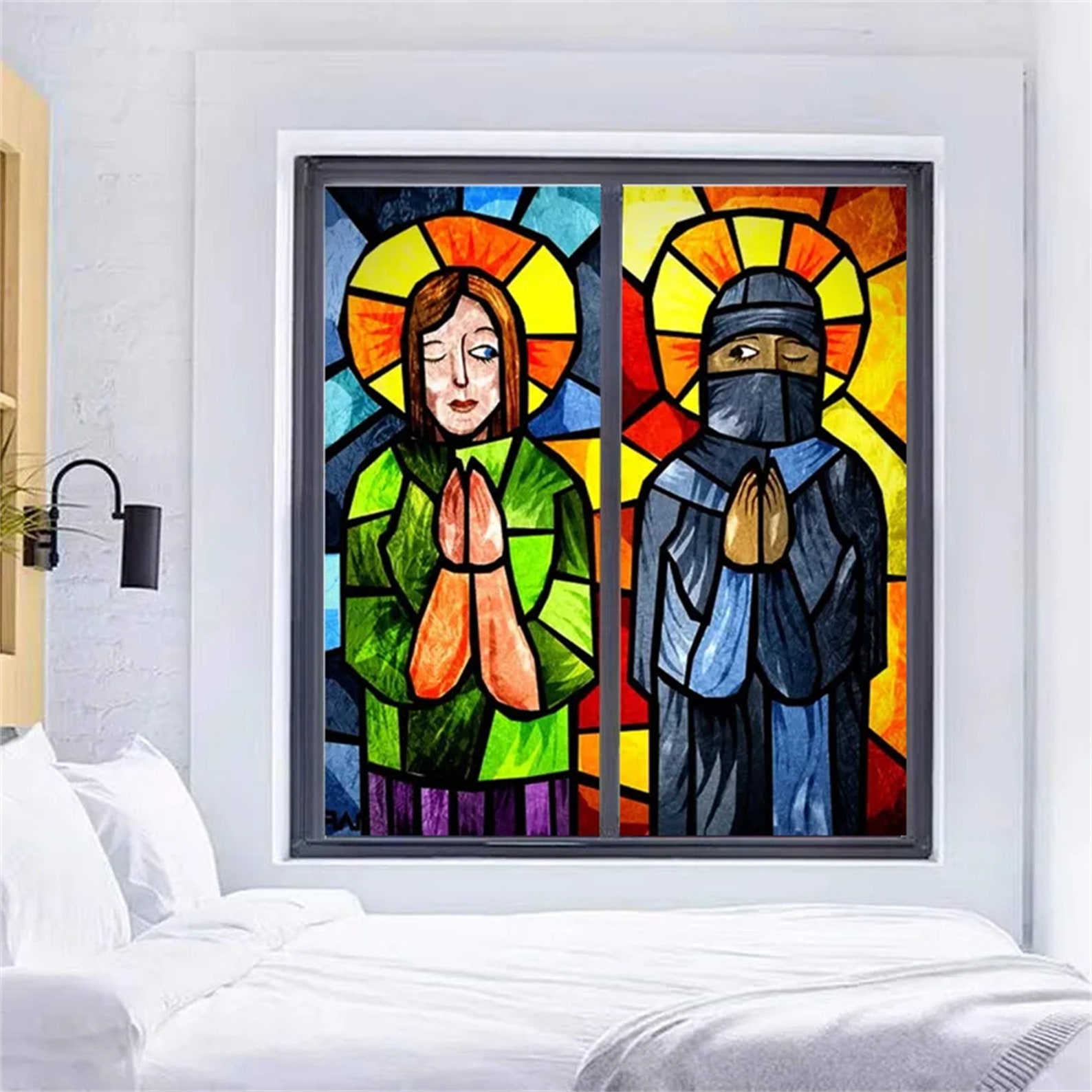 Customized Window Film Stained Glass Films, Static Cling Design ...