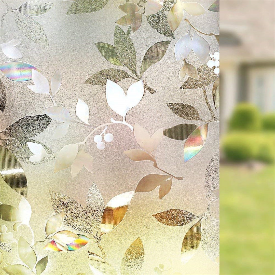 3D Crystal Decorative Stained Glass Window Film Removable Self Adhesive ...