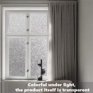 Crystal Pattern Window Film Privacy Film Frosted Glass Self-adhesive ...