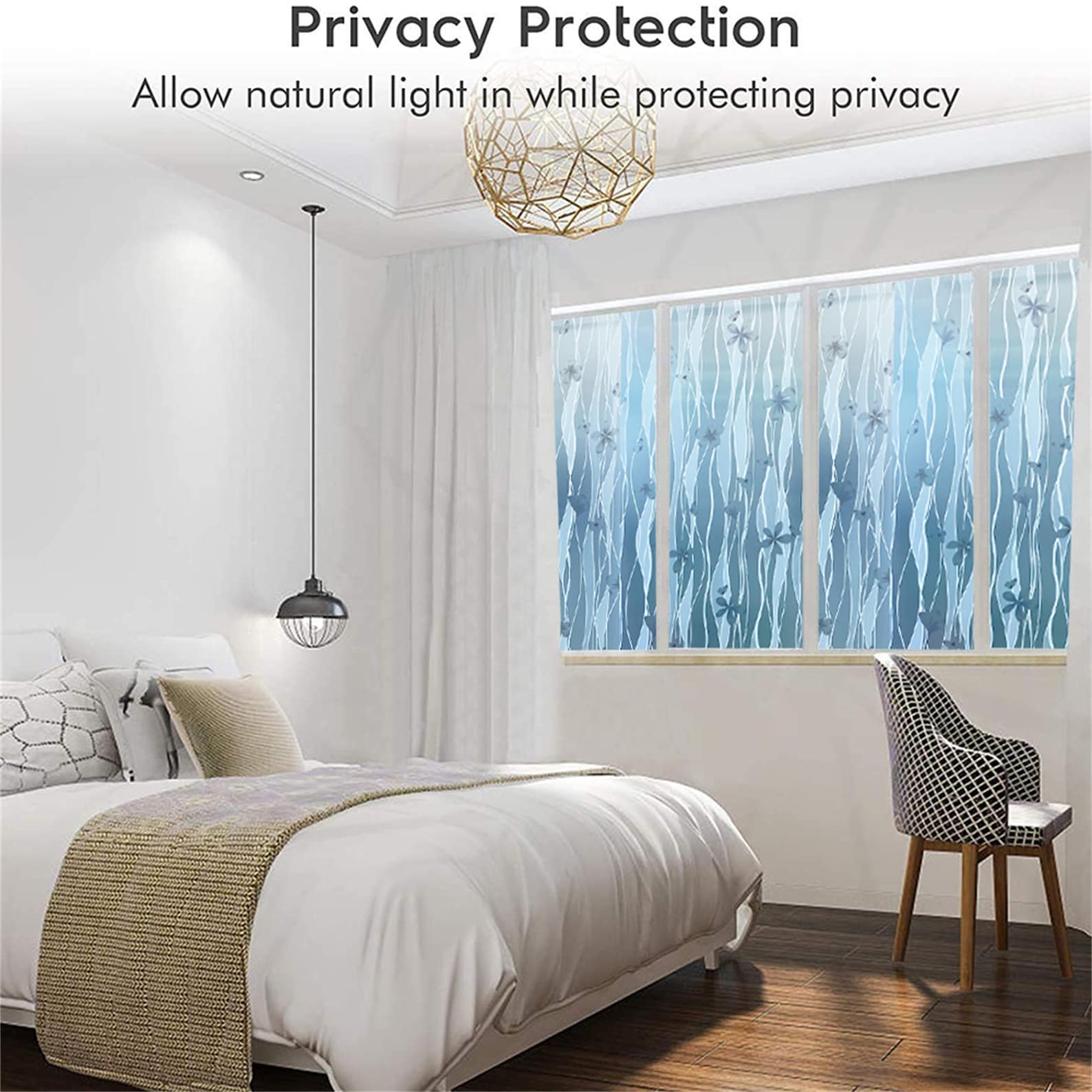 3D Matte Window Film Privacy Self Adhesive Frosted Vinyl Glass Film ...