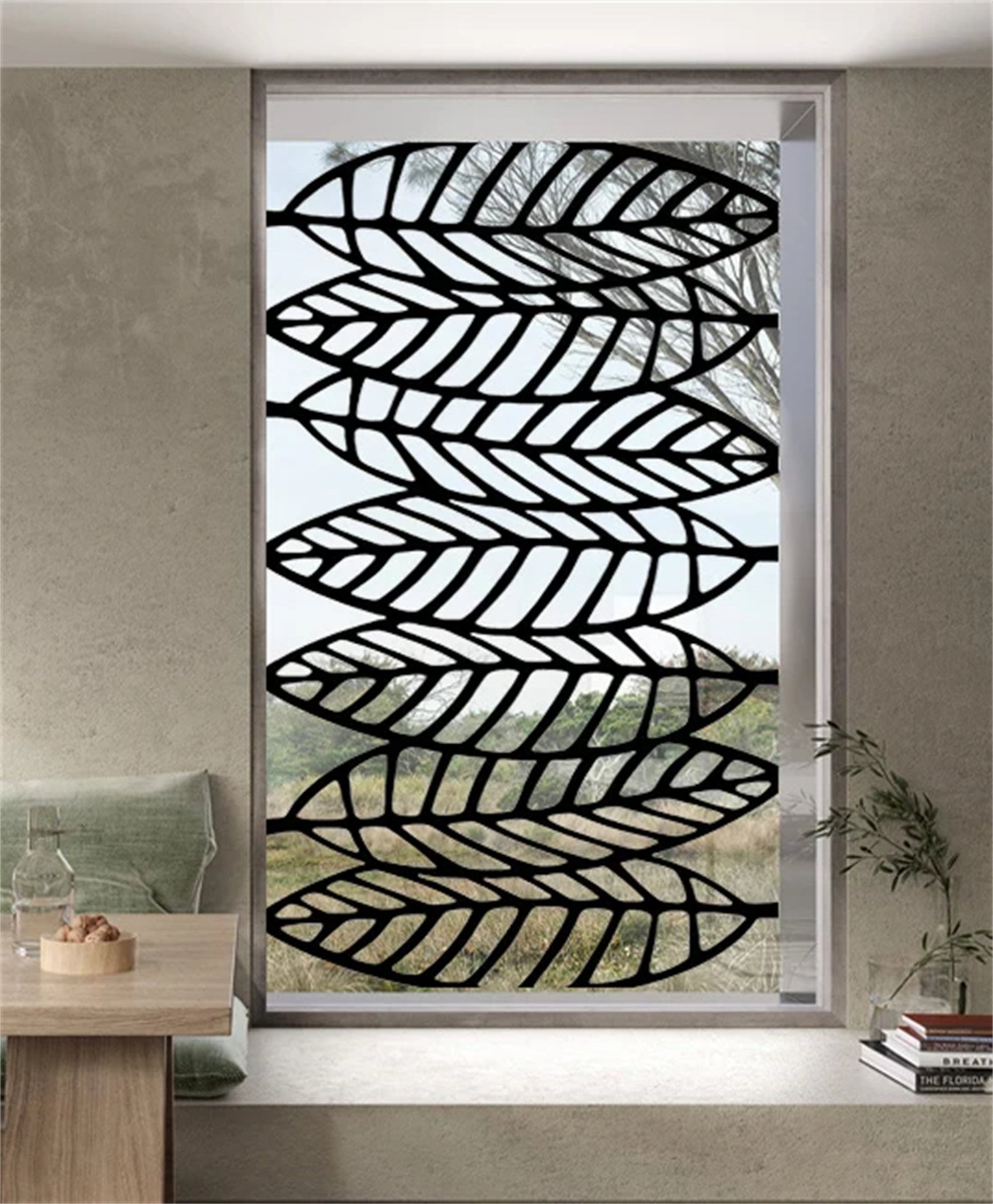 Stained Glass Window Film Clear Glass Sticker Static Cling Vintage ...