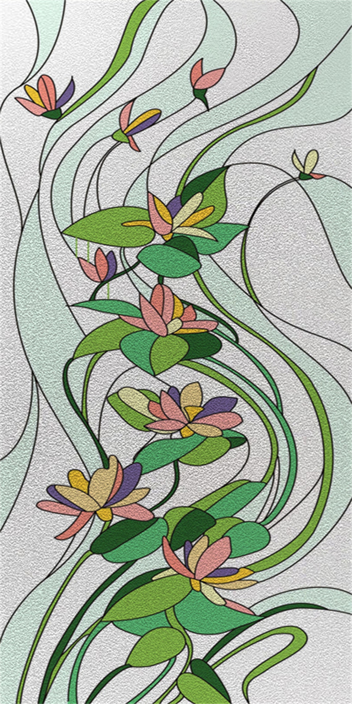 Static Cling Decorative Window Film Vinyl Non Adhesive Privacy - Etsy