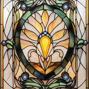 Peel & Stick Stained Glass Window Film – Geometric Privacy Film ...