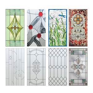 Matte Finish Window Film -stained Glass Decorative Design, Custom Size ...
