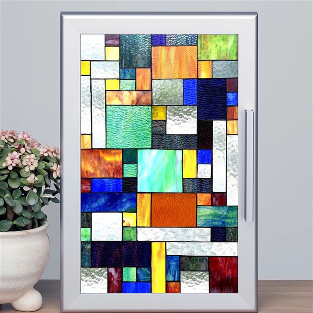 Window Privacy Film Static Cling Window Sticker Bathroom Glass Window ...