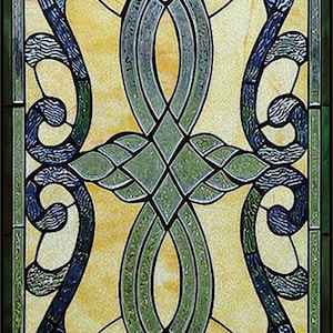 Decorative UV Window Film - Custom Size, Stained Glass Design, Privacy ...