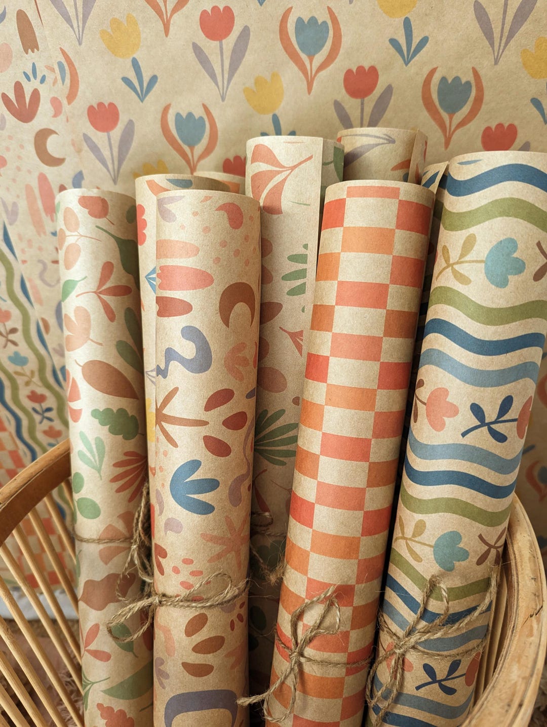 Compostable Bright & Bold Kids Gift Wrap Bundle - Etsy
