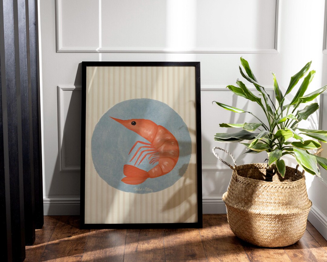 Prawn Art Print - Etsy