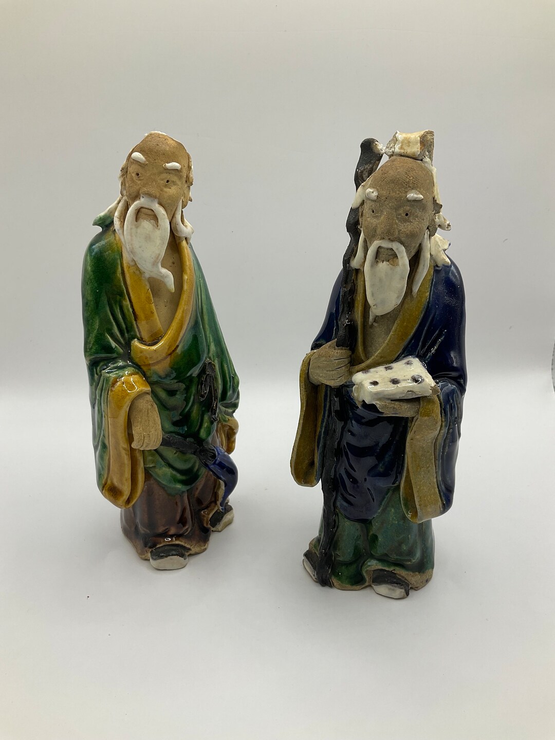 Antique Chinese Ceramic Mud Men - Etsy