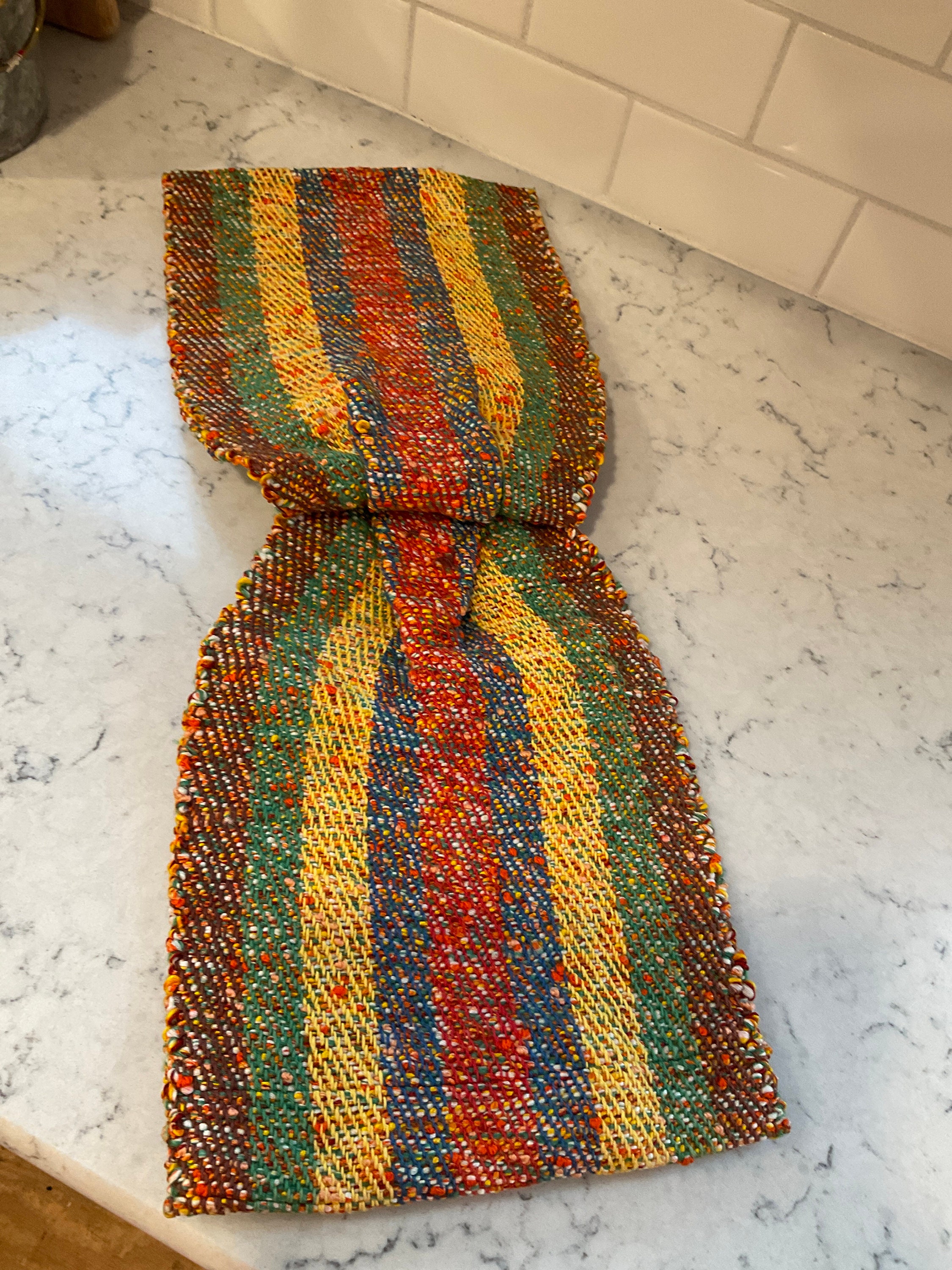 Vintage Jute Bag Rainbow Colors Knobby Knit Purse - Etsy