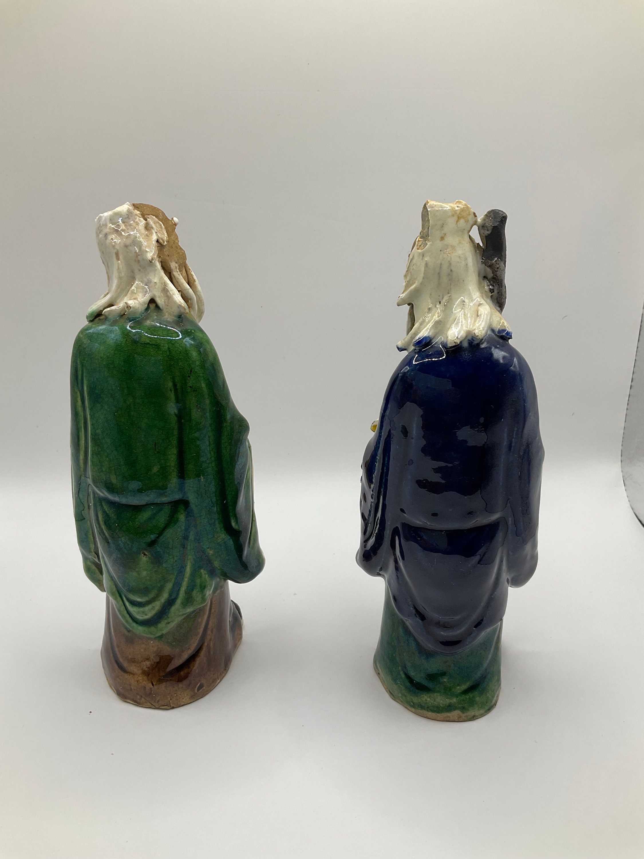 Antique Chinese Ceramic Mud Men - Etsy