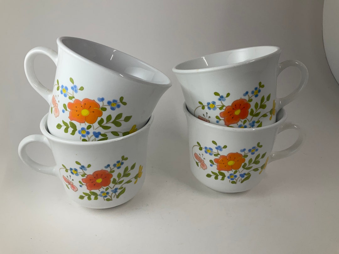 Vintage Corning Wear/corelle Coffee/tea Cups - Etsy
