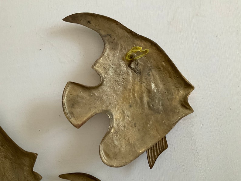 Brass Angelfish Wall Art Set of 3 - Etsy