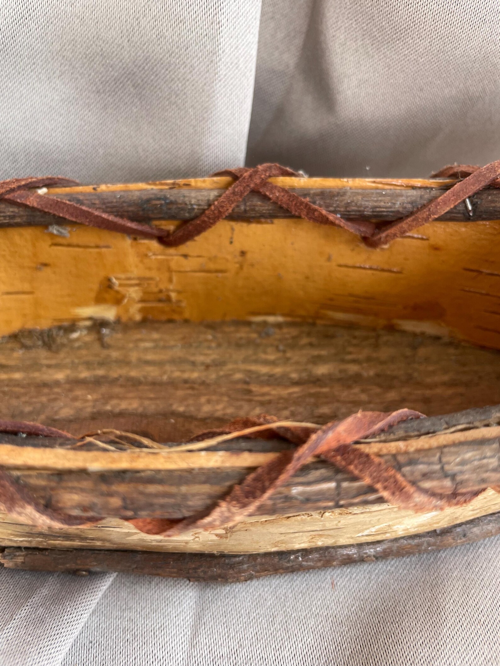 Birch Bark Canoe, Container, Lodge Decor, Cabin - Etsy