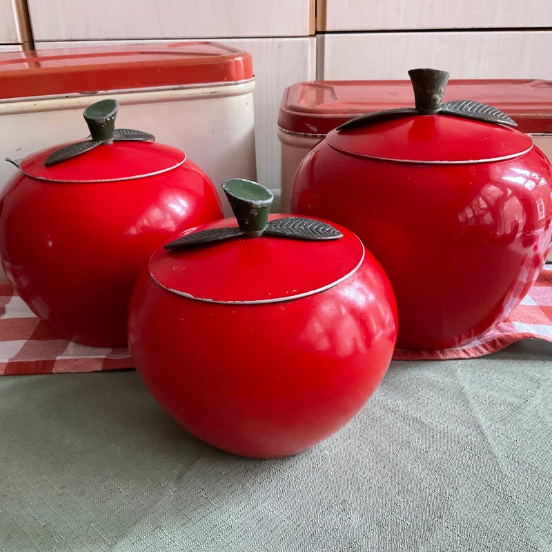 Apple Canisters - Etsy