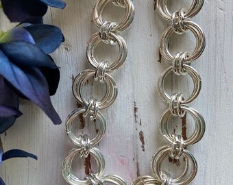 Chainmaille Stainless Steel Jump Ring Bracelet - Etsy