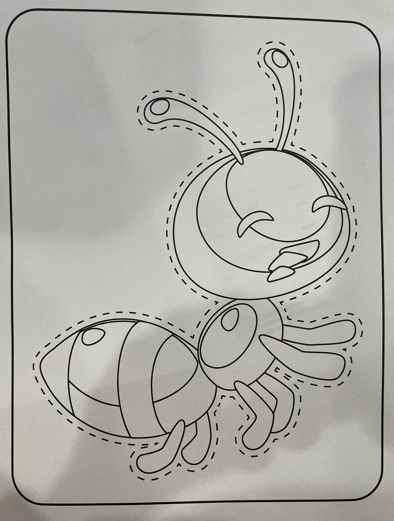 Ants Coloring and Scissor Skill Digital Images - for the Little Ones - Etsy