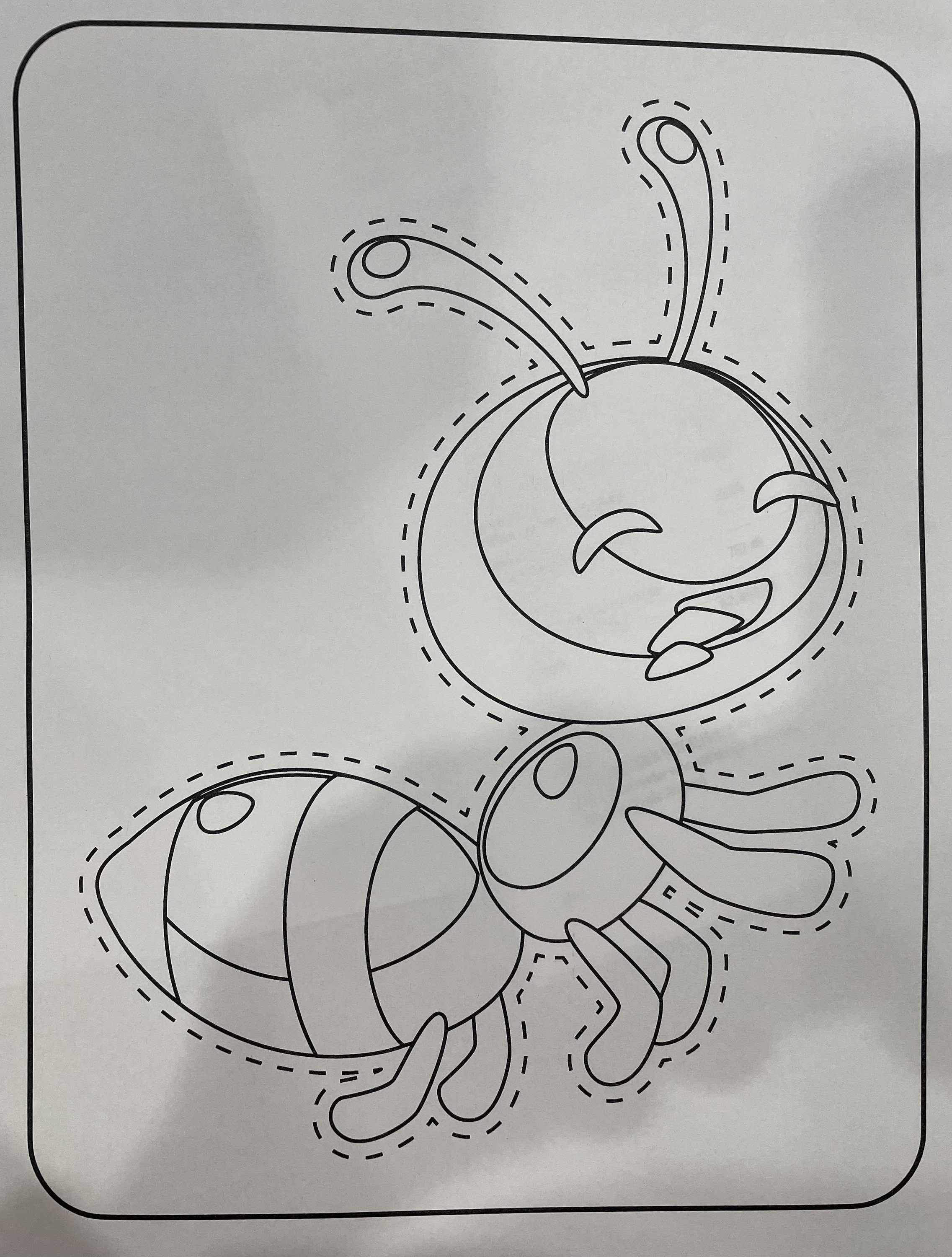 Ants Coloring and Scissor Skill Digital Images - for the Little Ones - Etsy