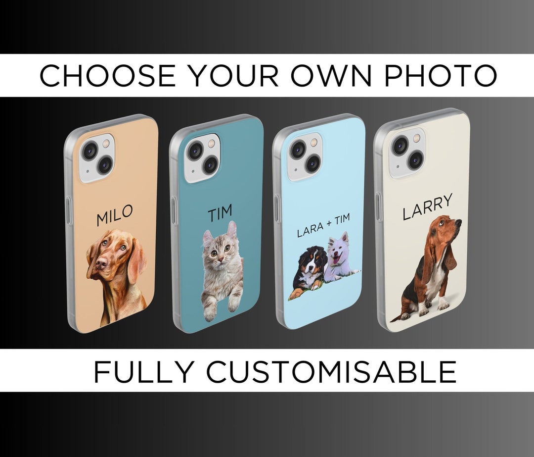 Custom Pet Phone Case Using Pet Photo, Name Custom Dog Phone Case Custom Cat Phone Case ...