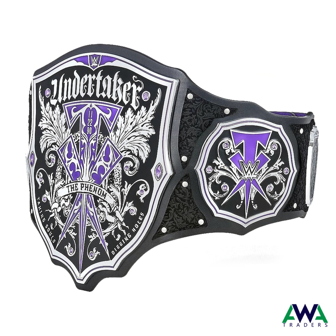 New Undertaker the Phenom Championship Belt Title Wrestling Belt Adult ...