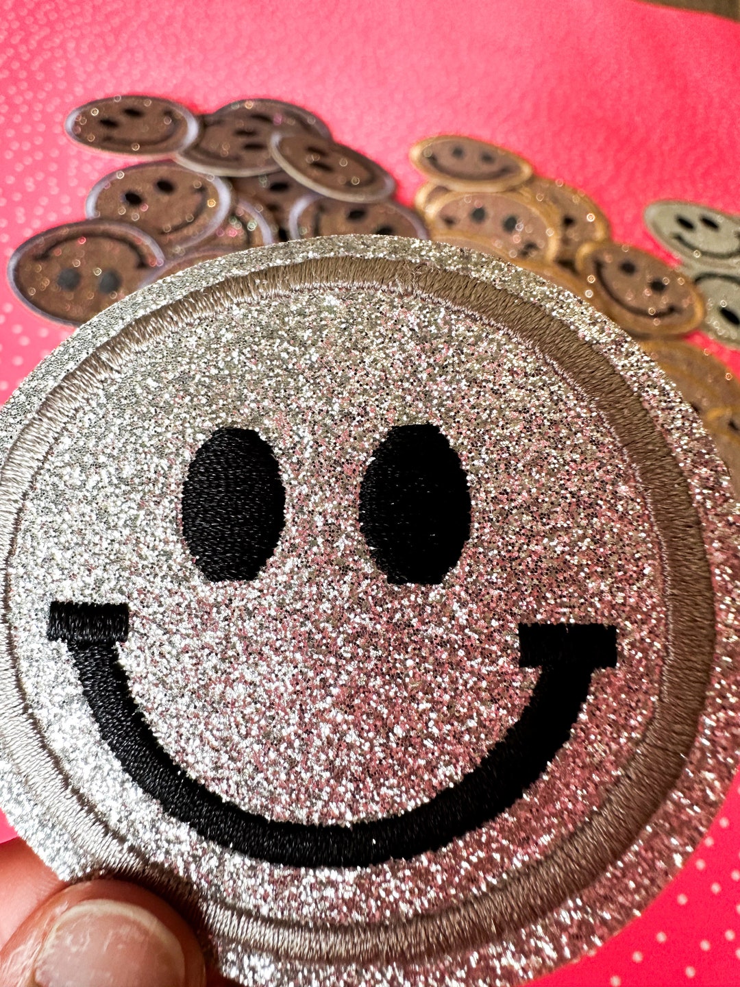DIY Iron on Smiley Face Patches Smile Patch for Crafts Patches for ...