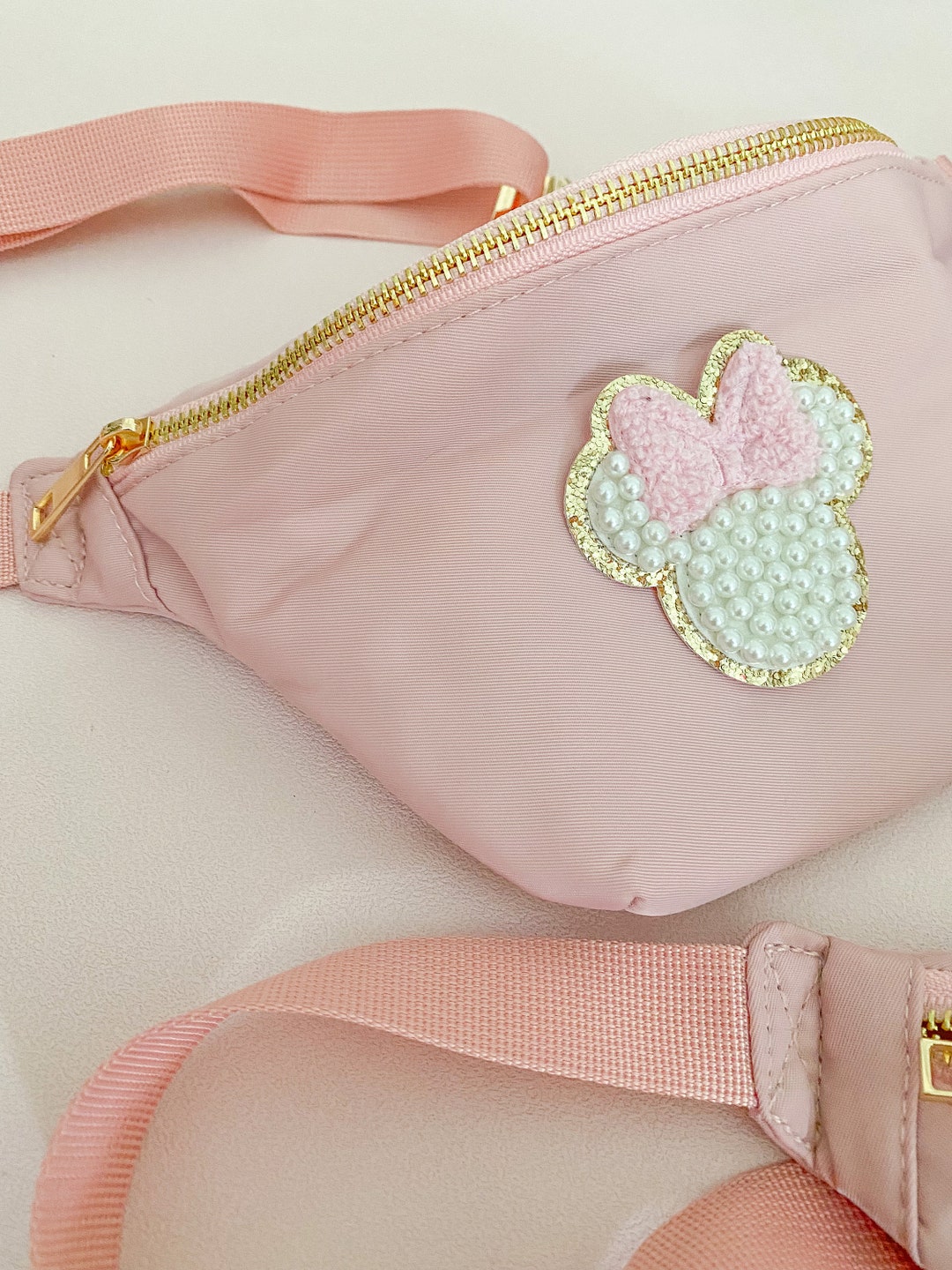 Minnie Fanny Pack Bum Bag Pearl Travel Waist Bag Disney Bum Bag Pearl ...