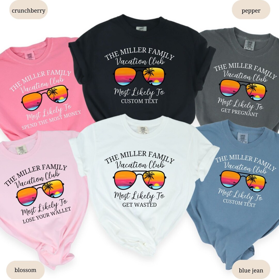 Custom Summer Shirt, Custom Family Vacation Shirts, Family Vacation ...
