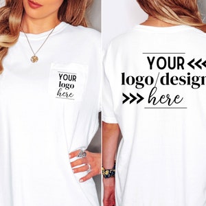 Custom Logo Shirts, Personalized Logo Front and Back Pocket Shirt ...