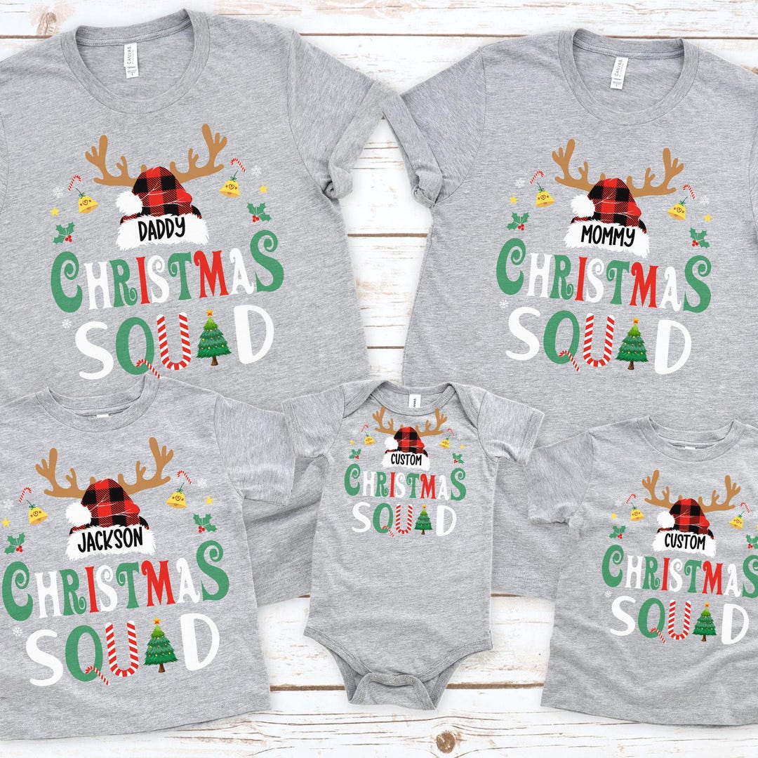 Custom Family Christmas Shirts, Matching Family Christmas Sweatshirts ...