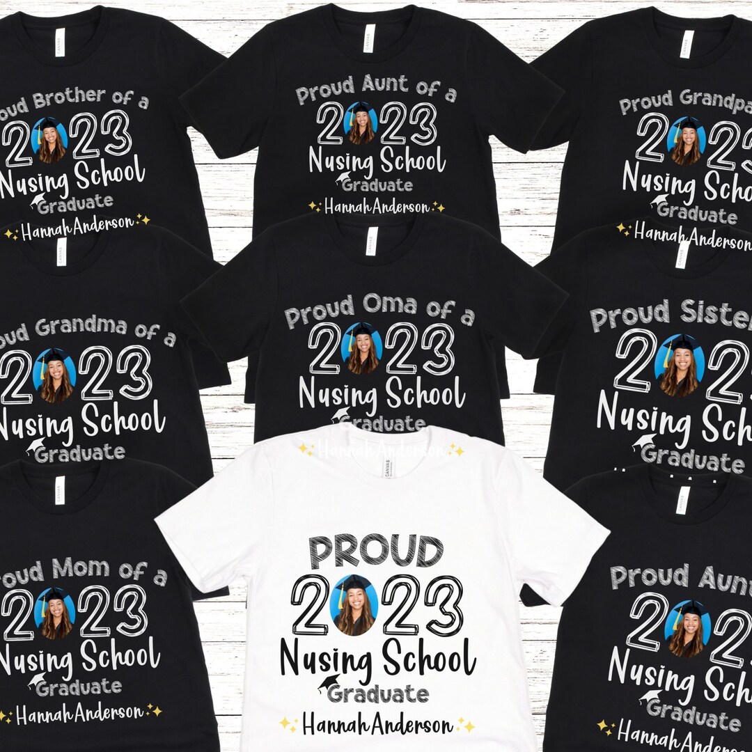 Graduation Family Matching 2023 Shirt, Custom Photo Graduation Shirt ...