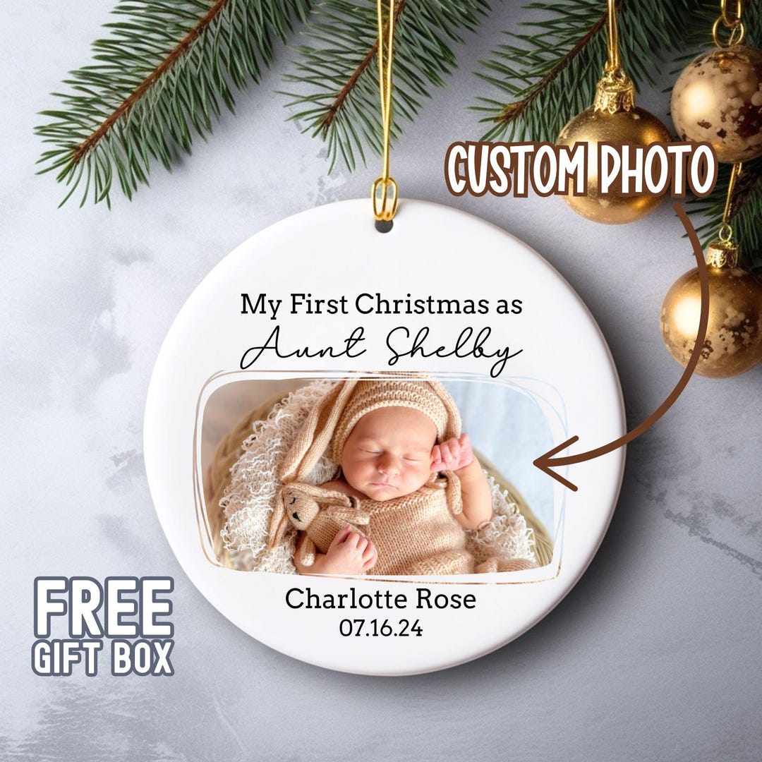 Aunt Custom Ornament, New Aunt Gift, Pregnancy Announcement Keepsake ...