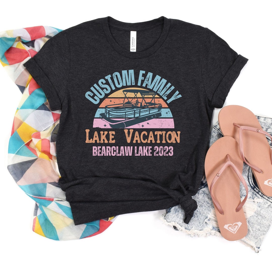 Camping Lake Trip Shirt, Custom Family Vacation Shirts, Personalized ...