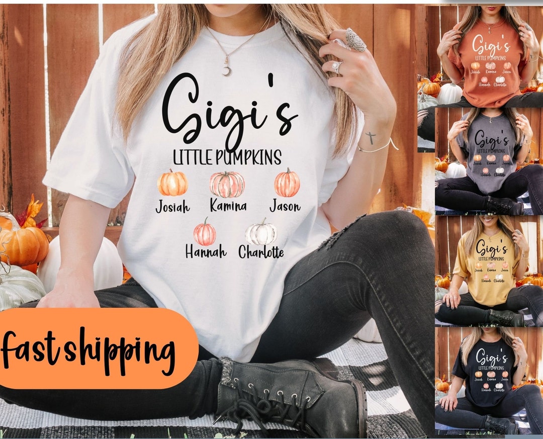 Personalized Gigi Shirt, Custom Gigi Shirt With Grandkids Name, Gift ...