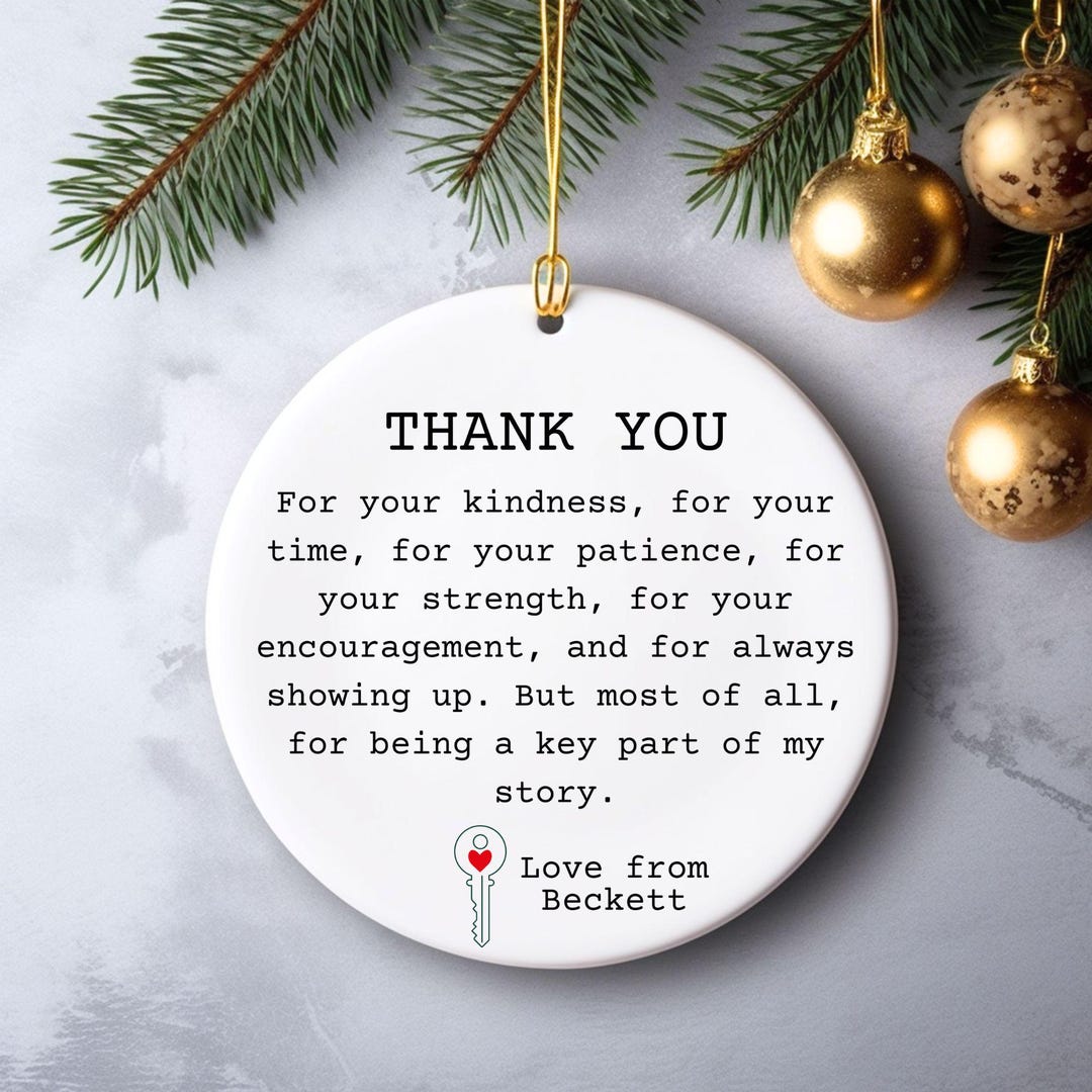 Personalized Thank You Gift, Thank You Keepsake, Thank You Present ...