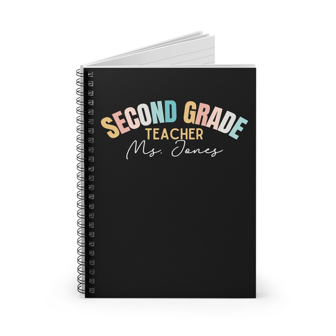 Personalize Teacher Gift, Second Grade Teacher Customizable Notepad ...