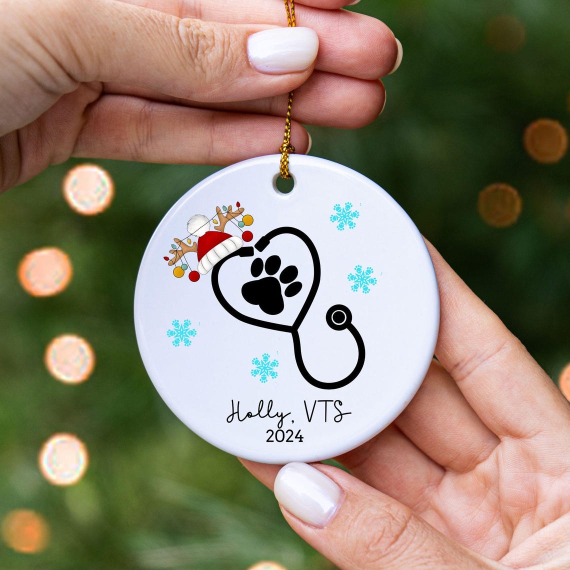 Veterinarian Personalized Gift, Vet Tech Ornament, New Veterinarian ...