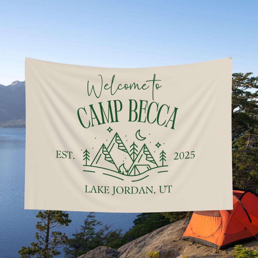 Custom Camp Bach Banner, Camp Bachelorette Decor, Camp Bach Sign, Camp ...