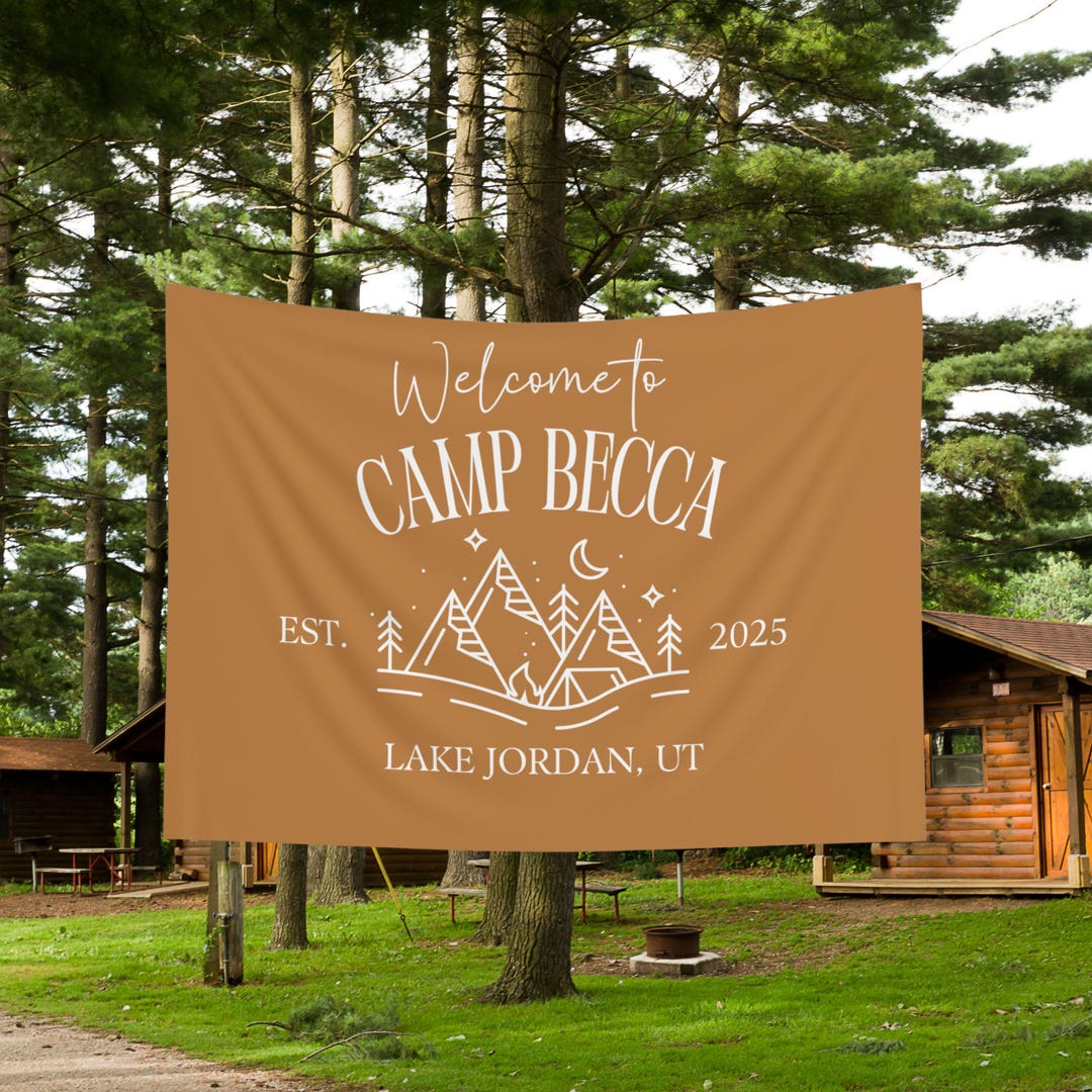 Custom Camp Bach Banner, Camp Bachelorette Decor, Camp Bach Sign, Camp ...