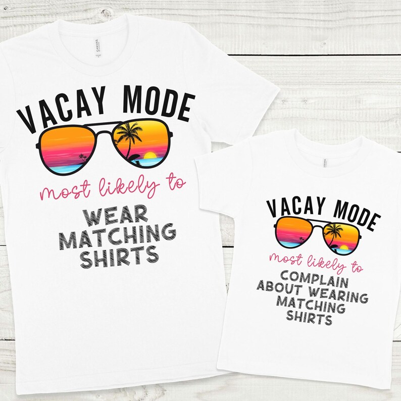 Matching Shirts for Friends Vacation Vacay Mode Shirts for - Etsy